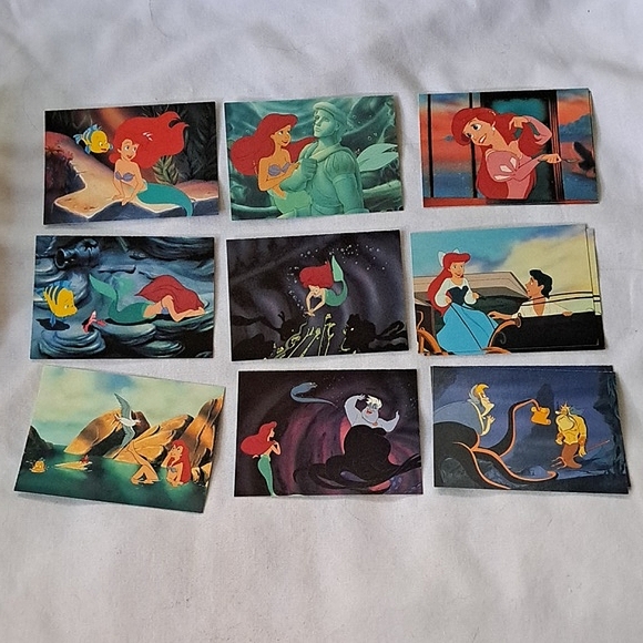 Disney | Toys | Vintage Disney Little Mermaid Cards | Poshmark